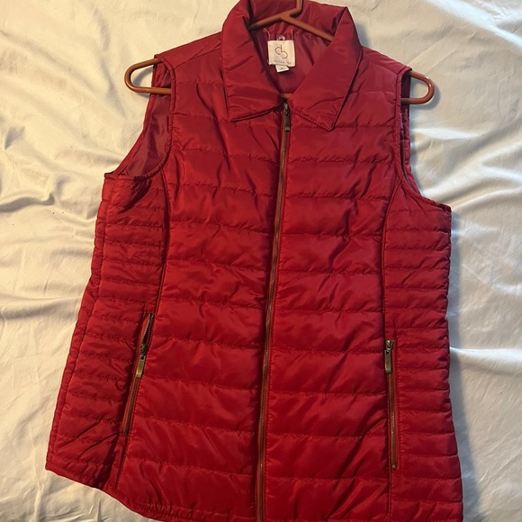 Jackets & Coats | Red Puffer Vest | Poshmark